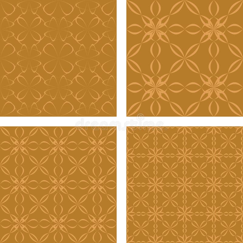Bronze Seamless Wallpaper Set Stock Vector - Illustration of endless ...
