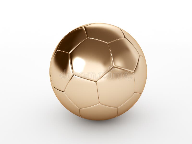 Bronze soccer ball stock illustration. Illustration of prize - 28938283