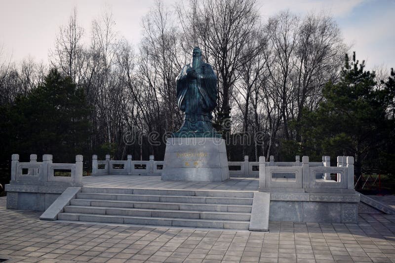 Chinese Park stock photo. Image of leafless, snow, headstone - 369613004