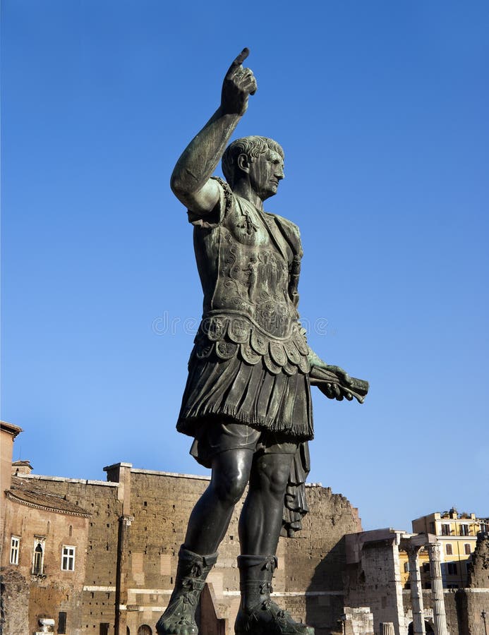 Bronze Statue Of Emperor Caesar Augustus Stock Photos - Image: 23007083