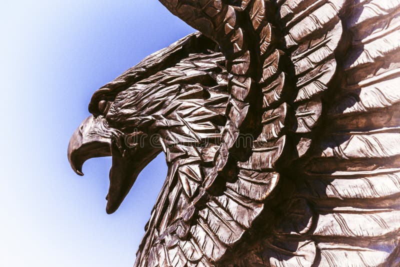 Gothic eagle stock image. Image of building, white, square - 101303025