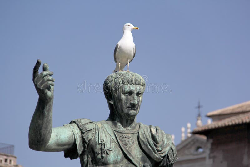 Bronze Statue of Julius Caeser in Rome Stock Photo - Image of famous ...