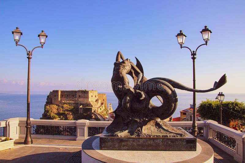 Bronze Statue of the Mythological Hero in Scilla, Italy Editorial Photo ...