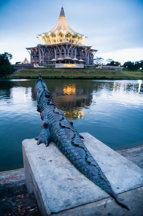 Bronze Statue and Parliament Building Stock Photo - Image of ...