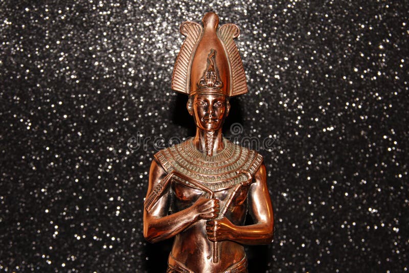 Bronze Statuette of the Egyptian Tutankhamun. Figure of the Pharaoh ...