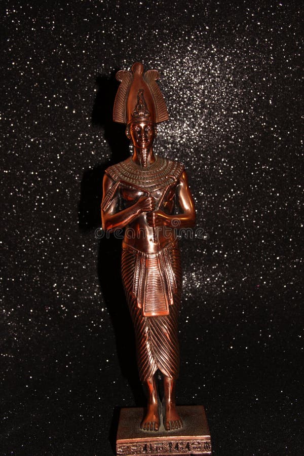 Bronze Statuette of the Egyptian Tutankhamun. Figure of the Pharaoh ...