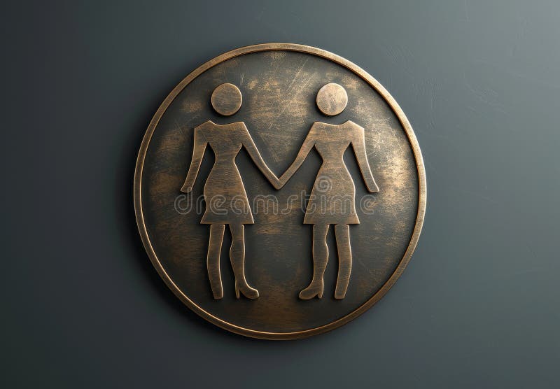 Bronze Symbol of Unity and Equality Stock Photo - Image of modern ...