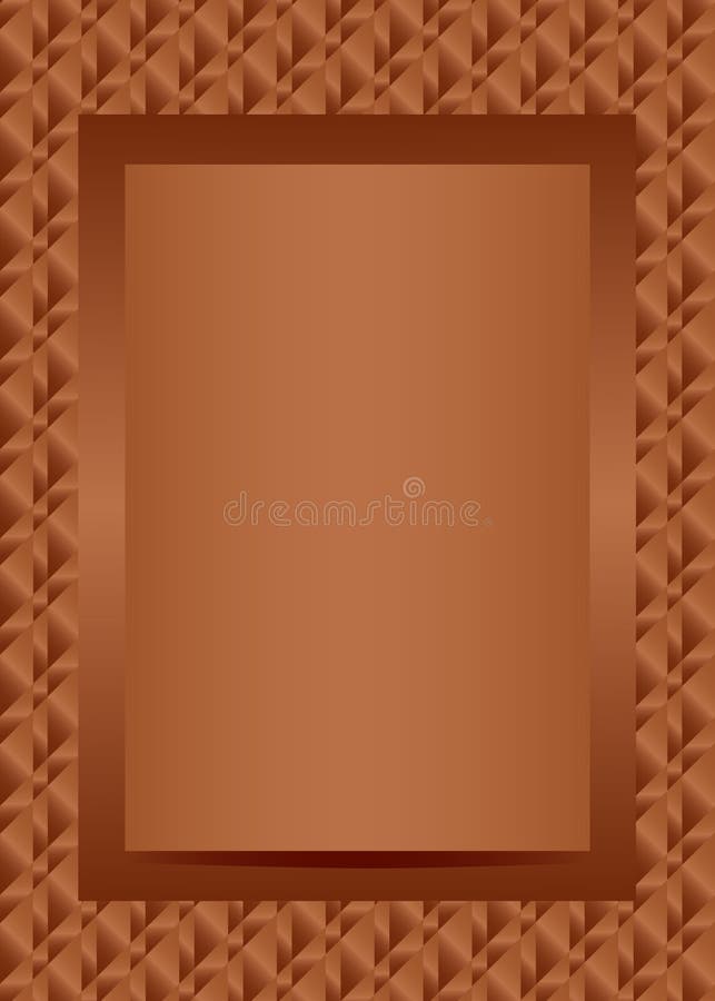 Bronze Text or Photo Frame Portrait Design Stock Vector - Illustration ...
