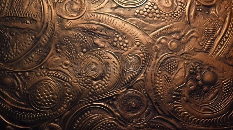 Bronze Texture, Brushed Bronze Plate. Scratched Grunge Bronze Plate ...