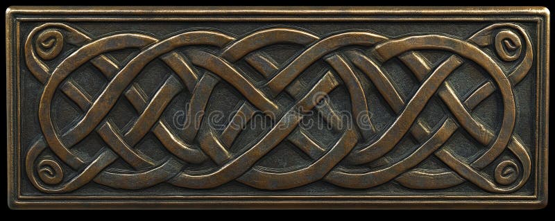 Intricate Celtic Knots and Elegant Patterns Form a Captivating Backdrop ...