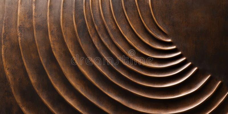 A Bronze Textured Surface with a Smooth, Satin-like Finish, Highlighted ...