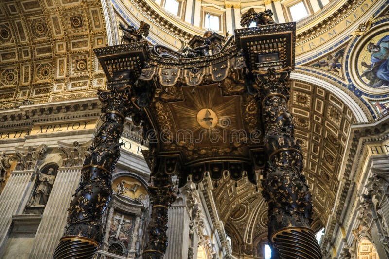 Vatican St. Peter S Basilica Stock Photo - Image of monument, statue ...