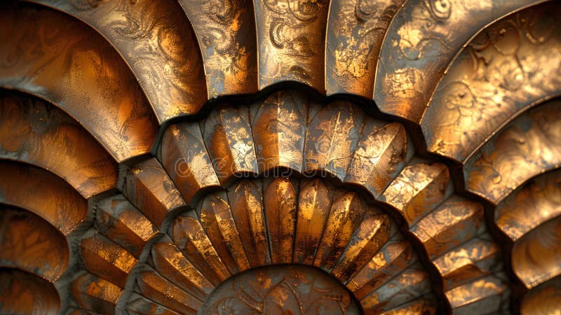 Bronze Tones in Sophisticated Art Deco. Stock Illustration ...