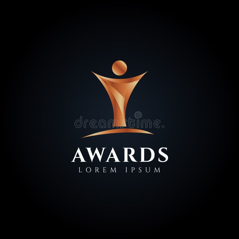 Bronze Trophy Awards Logo Design Symbol Icon Stock Illustration ...