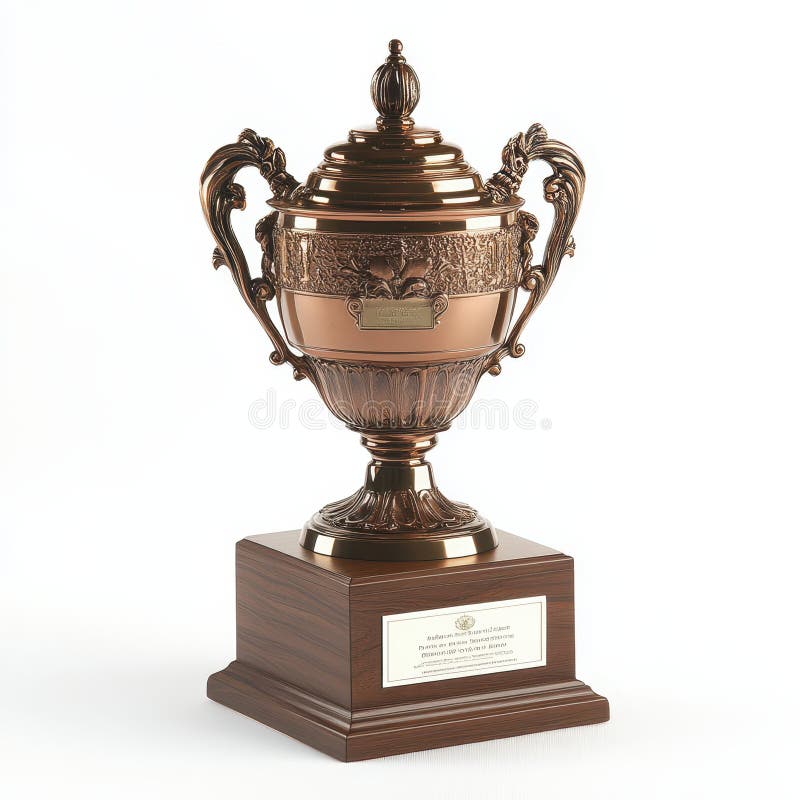 A Bronze Trophy with Ornate Details, Symbolizing Achievement and ...