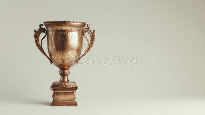The Bronze Vintage Trophy.AI Generated Image Stock Image - Image of ...