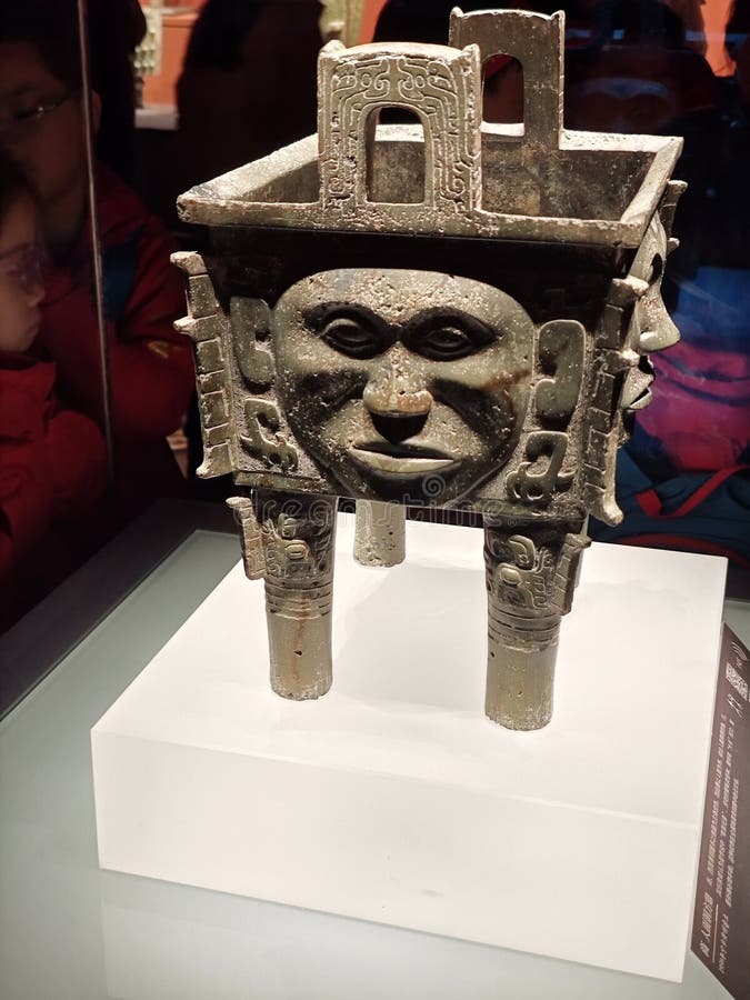 Bronze ware in museum stock image. Image of temple, bronze - 352953103