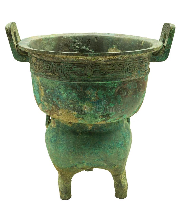 Chinese Shang Dynasty Bronze Ware Decoration Patterns Stock Photo ...