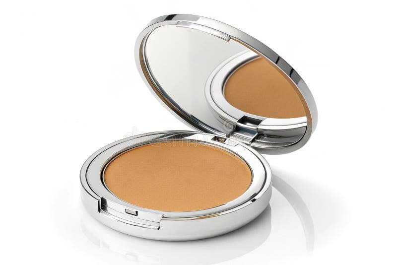 Bronzing Powder in Circular Compact Stock Illustration - Illustration ...