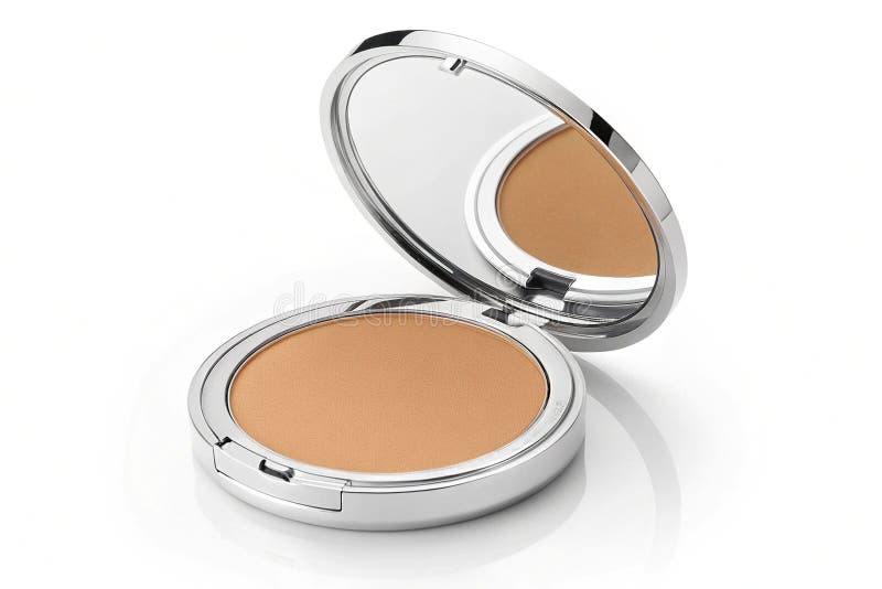 Bronzing Powder in Circular Compact Stock Illustration - Illustration ...