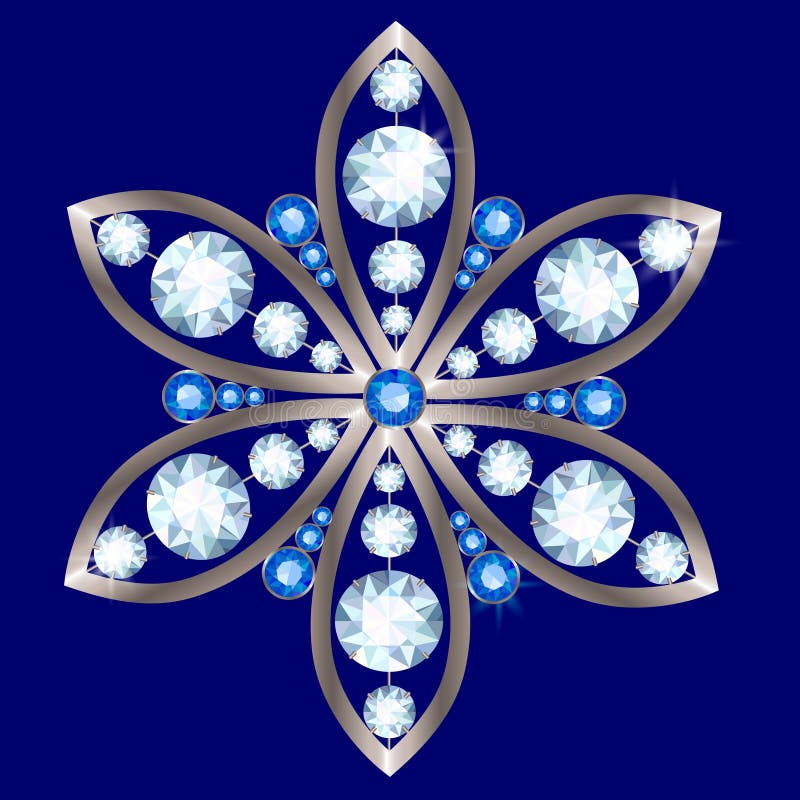 Brooch stock vector. Illustration of gift, vector, fashion - 56858634