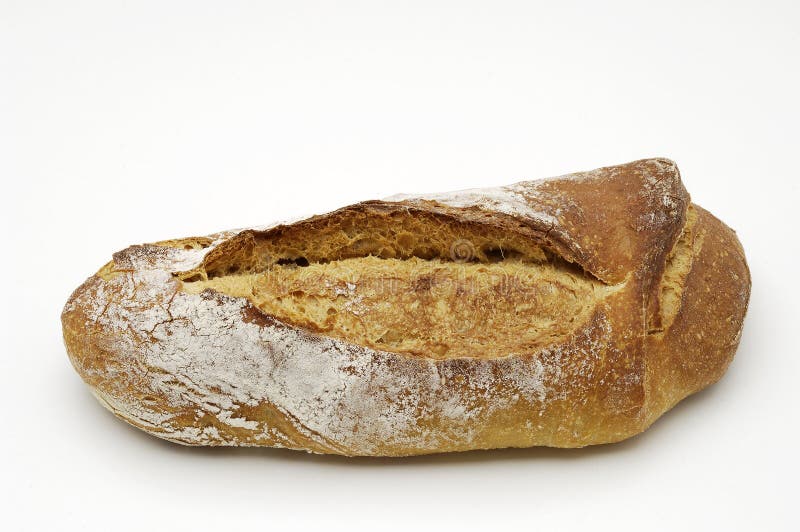 Brood Over Witte Achtergrond Stock Afbeelding - Image of graangewas ...