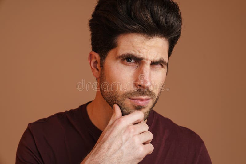 348 Brooding Man Isolated White Stock Photos - Free & Royalty-Free ...