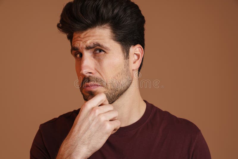 348 Brooding Man Isolated White Stock Photos - Free & Royalty-Free ...