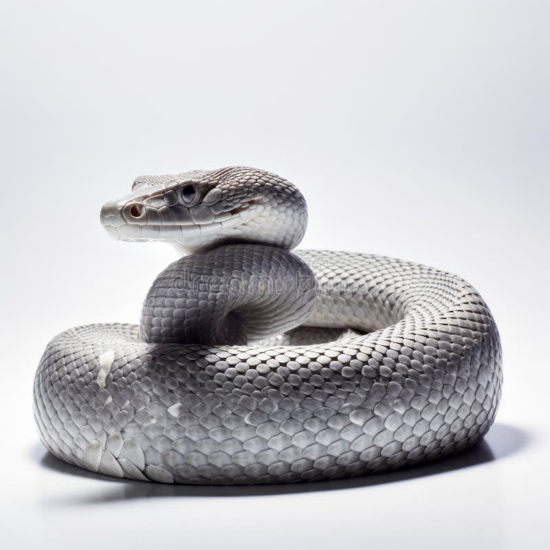 Brooding Mood: a Shiny Silver Snake in the Style of Juergen Teller ...