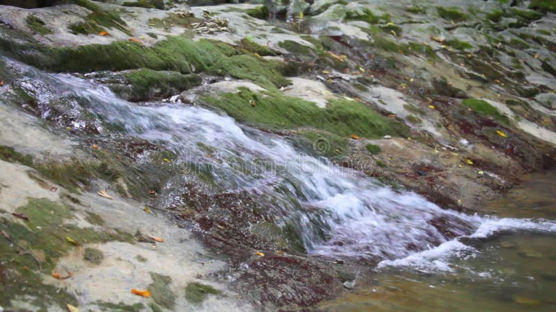Mountain River Turns through the High Rocks Top Fly View Stock Footage ...