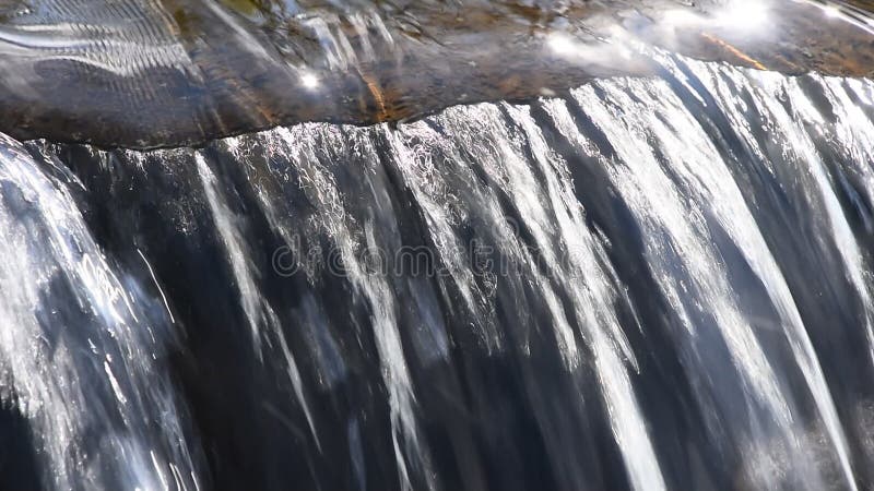 Brook Water Stream with Small Rift Stock Video - Video of brook, light ...