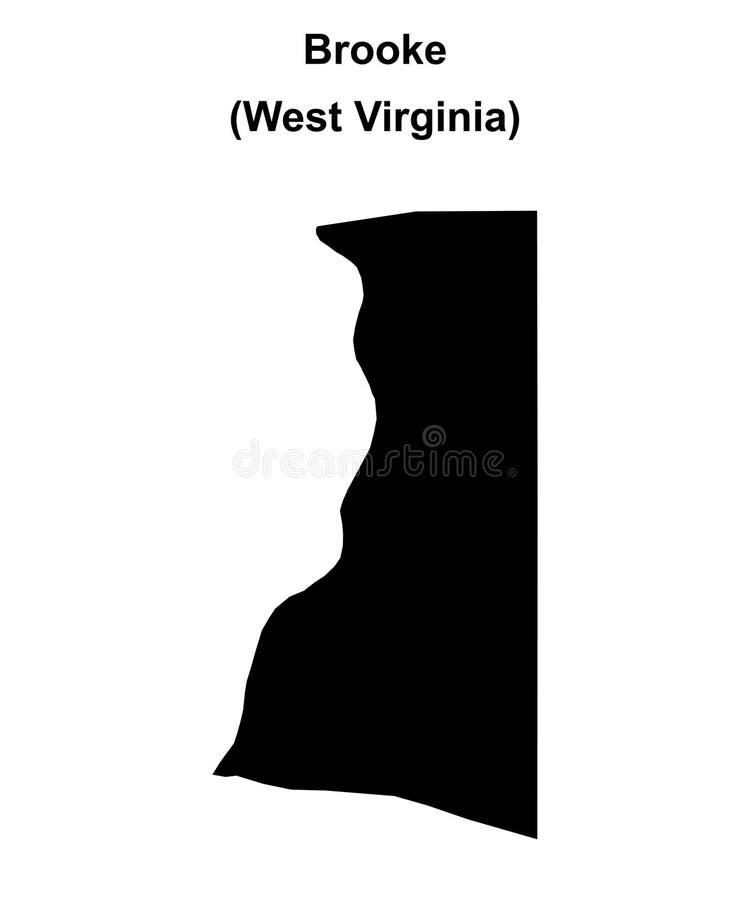 Brooke outline map stock vector. Illustration of contour - 361877264