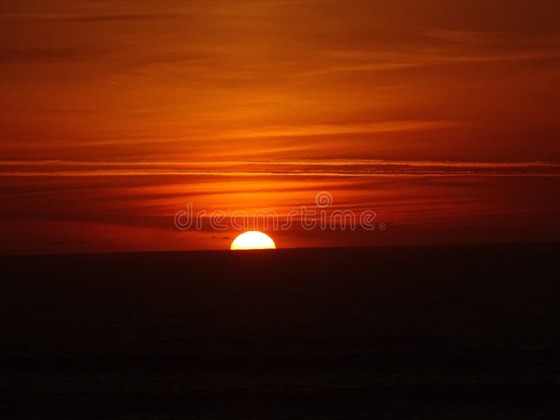 Brookings, Oregon Sunset on Beach Stock Image - Image of water, dusk ...