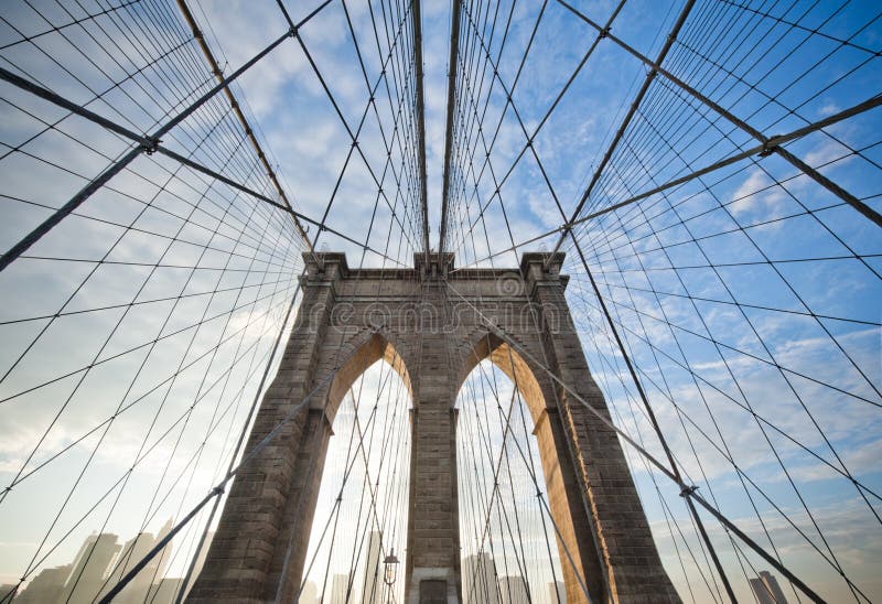 Brooklyn Bridge stock photo. Image of landmark, building - 14732176