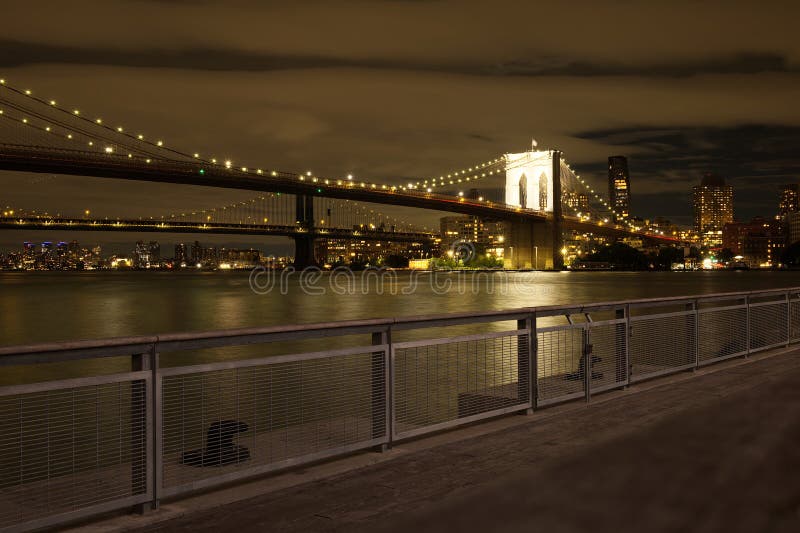 Brooklyn Bridge stock image. Image of skyline, brooklyn - 335829323