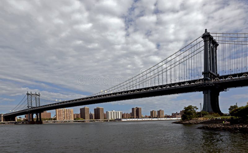 Brooklyn Bridge at daytime stock image. Image of daytime - 60075637