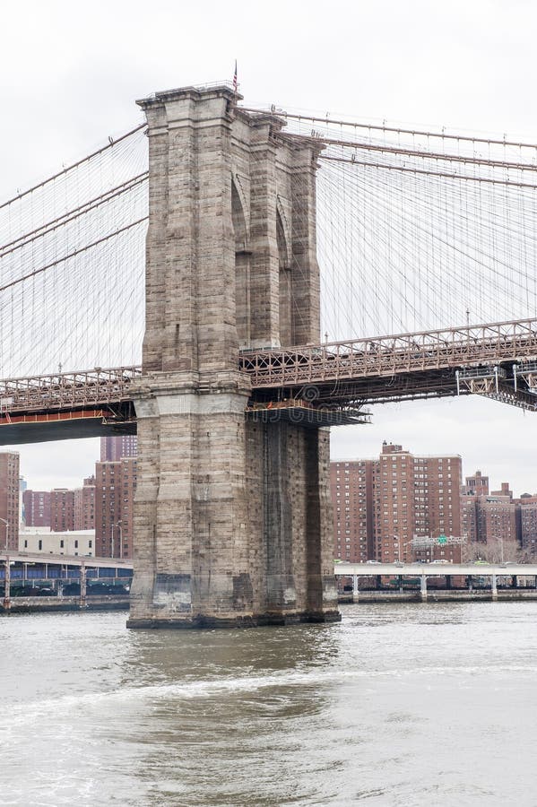 Brooklyn bridge stock photo. Image of famous, detail - 95545502