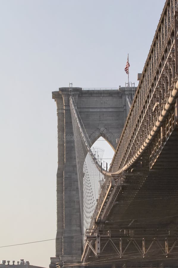 Brooklyn Bridge NYC stock image. Image of upper, roadway - 1440967