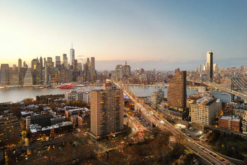 Brooklyn Bridge in NYC. New York City. Stock Image - Image of skyline ...