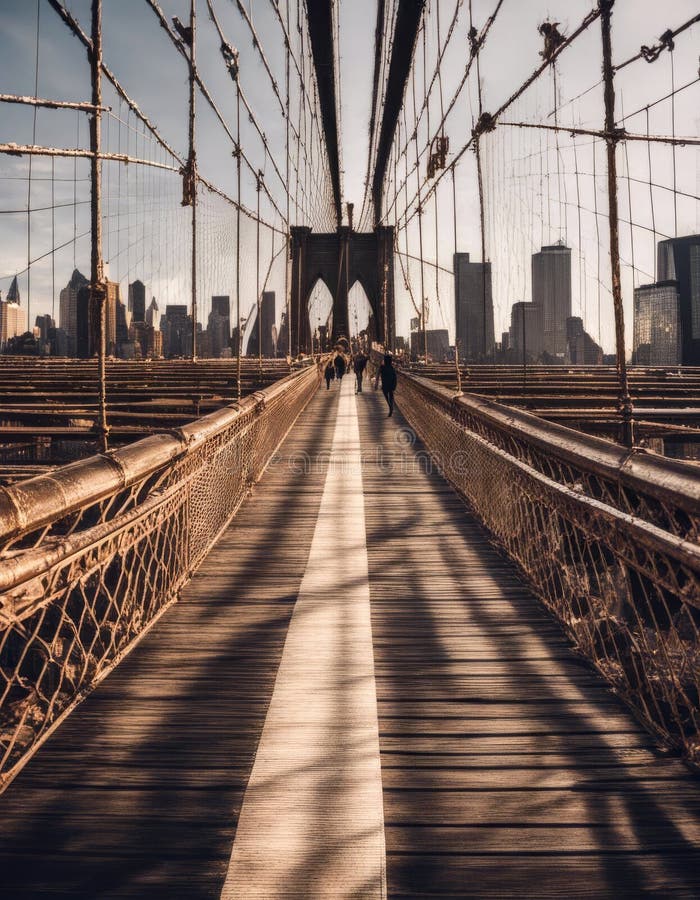 Brooklyn Bridge Phone Hand Mobile Technology Communication Screen ...