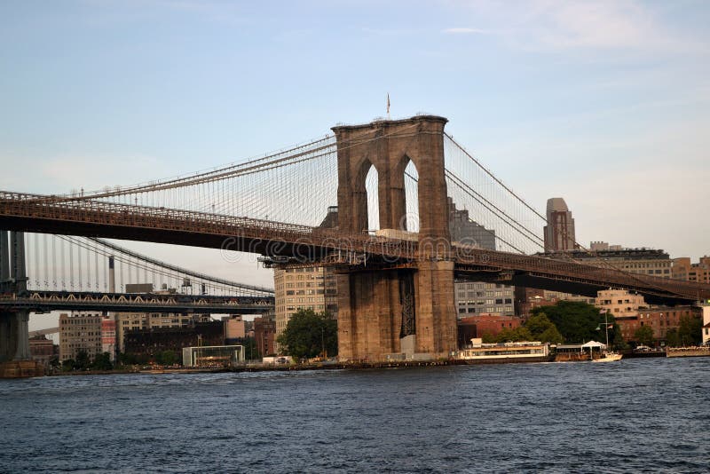 Brooklyn Bridge stock photo. Image of skyline, downtown - 54446514