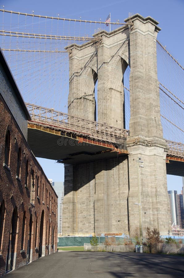Brooklyn Bridge stock image. Image of arches, park, base - 70271027