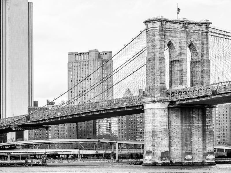 Brooklyn Bridge Pillar stock photo. Image of architecture - 85125182
