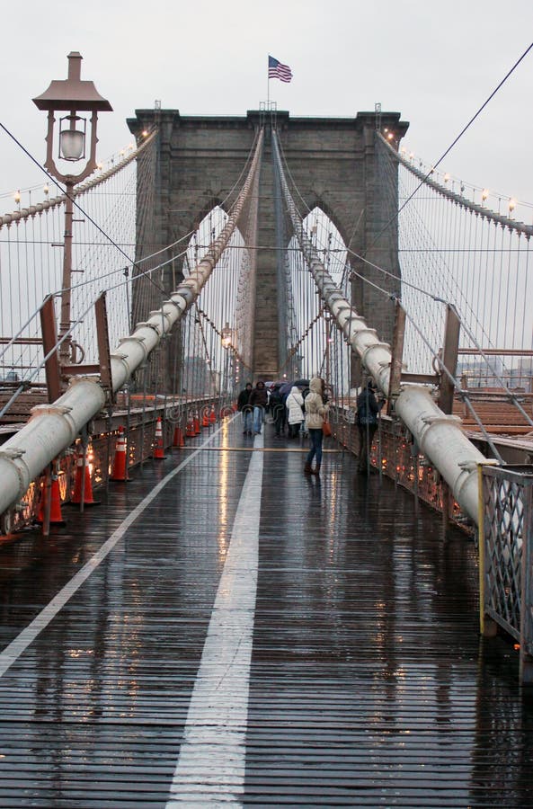 Brooklyn bridge portrait editorial image. Image of supports - 35740875
