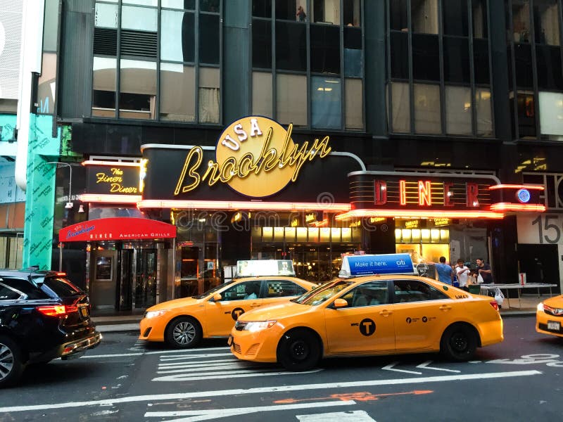 The Brooklyn Diner, Manhattan, NYC Editorial Stock Image - Image of ...