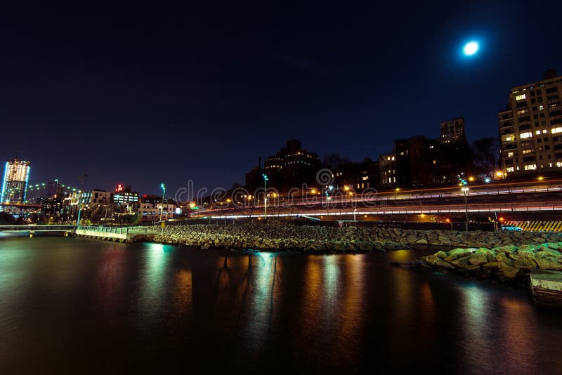 Brooklyn at Night stock photo. Image of autumn, dumbo - 114447704