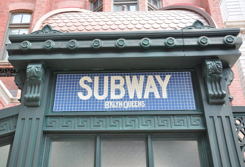 Brooklyn NYC Subway Sign stock photo. Image of metro - 29777854