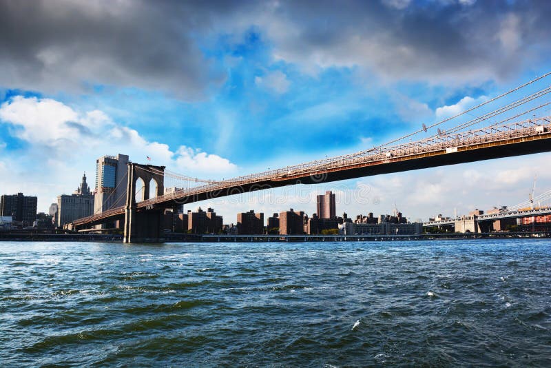 Brooklyn Skyline, View from Manhattan, New York Editorial Photography ...