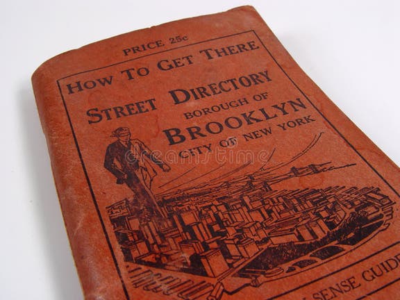 Brooklyn Street Guide 1920 stock image. Image of brooklyn - 12013