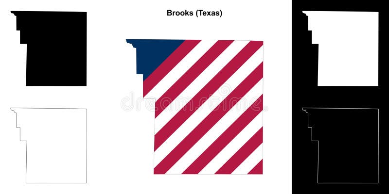Brooks outline map stock illustration. Illustration of brooks - 324145913